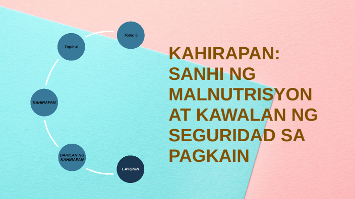 KAHIRAPAN: SANHI NG MALNUTRISYON AT KAWALAN NG SEGURIDAD SA PAGKAIN by ...
