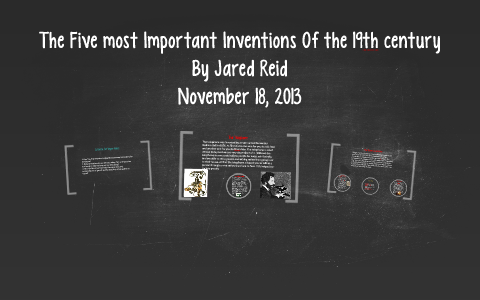 The Five most Important Inventions Of the 19th century by Jared Reid on ...