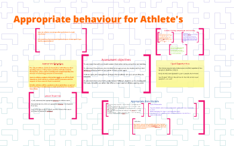Appropriate behaviour for Athlete's by Gemma Yorston on Prezi