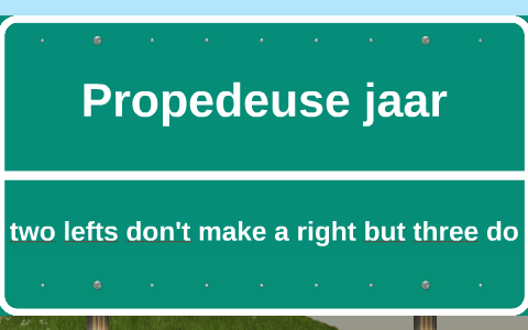 Propedeuse jaar by Dorethé van der Vliet on Prezi