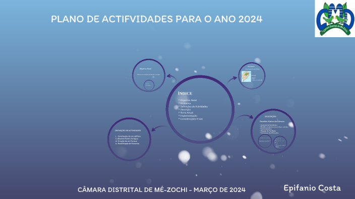 PLANO DE ACTIVIDADES PARA O ANO 2024 by Epifanio Costa on Prezi