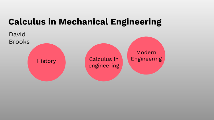 Calculus in Mechanical Engineering by David Brooks on Prezi