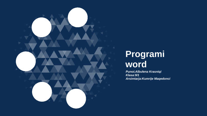 programi word by on Prezi