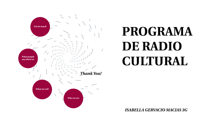 Programa de radio cultural by Isabella G.M. on Prezi