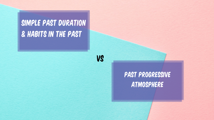 Simple Past Duration & Habits in the past vs Past Progressive ...