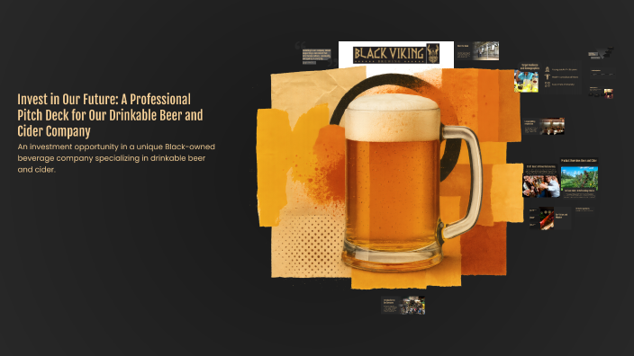 Invest in Our Future: A Professional Pitch Deck for Our Drinkable Beer ...