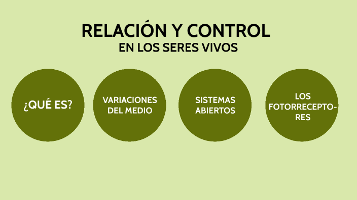 Relación y control en los seres vivos by Lourdes Garufi on Prezi
