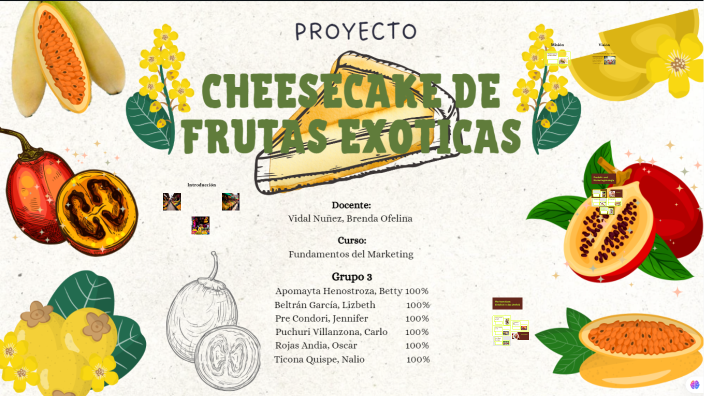 Cheesecake de frutas exóticas by Betty Apomayta on Prezi