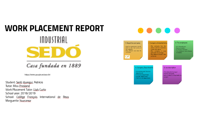 WORK PLACEMENT REPORT by patricia sedo on Prezi
