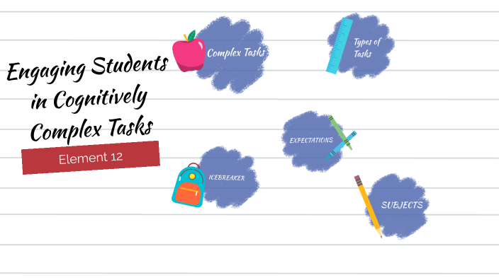 Element 12 - Engaging Students in Cognitively Complex Tasks by Nicole ...