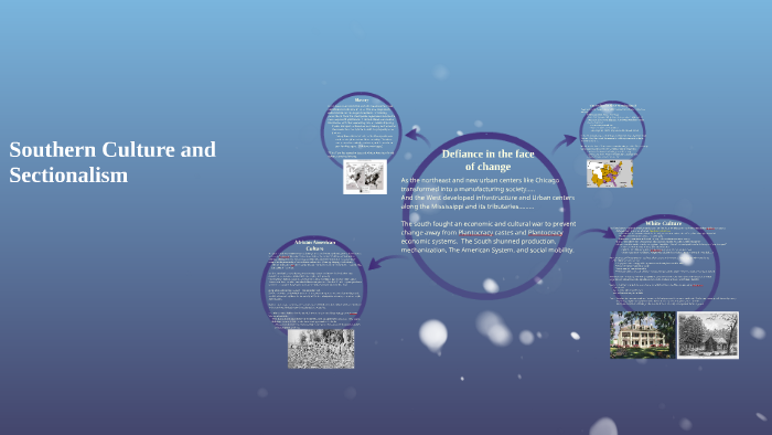 Southern Culture and Sectionalism by Jeff Gamble on Prezi