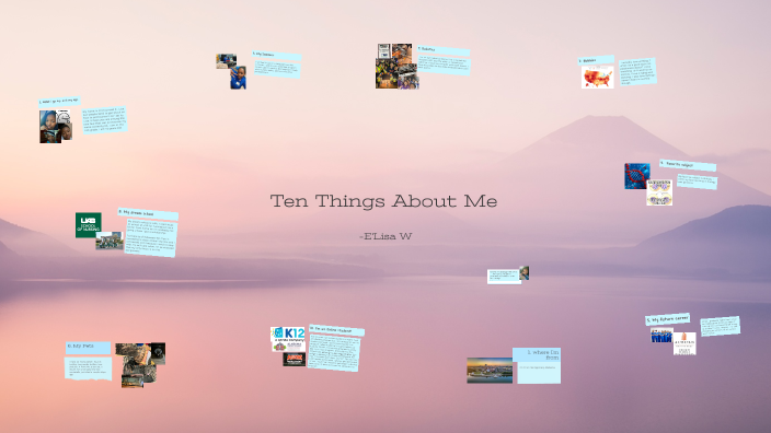 Ten Things About Me by E'Lisa W on Prezi