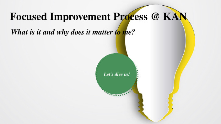 Focused Improvement Process @ KAN by Brian Price on Prezi