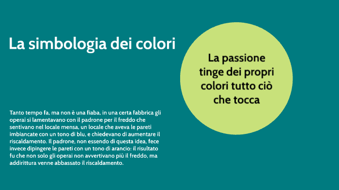 la simbologia dei colori by sebastian tonazzi on Prezi