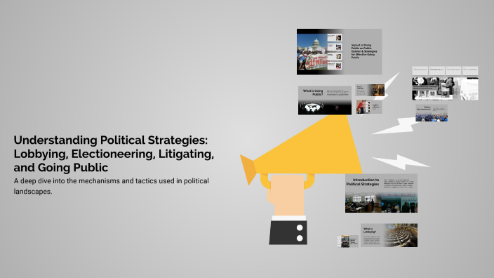 Understanding Political Strategies: Lobbying, Electioneering ...