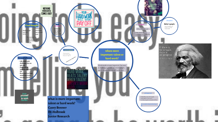 what is more important: talent or hard work? by casey petty on Prezi