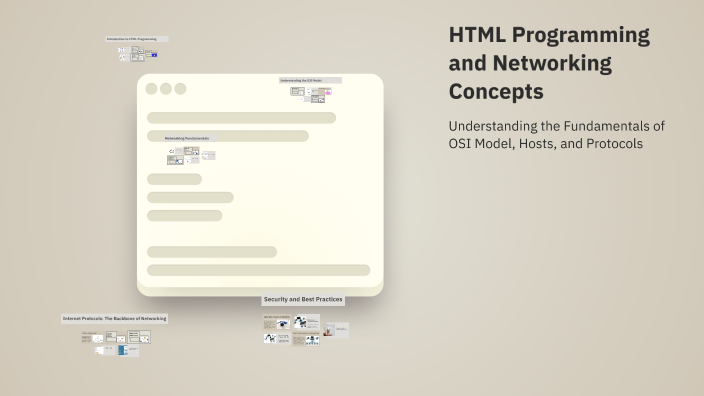 HTML Programming and Networking Concepts by Mohsen Movahed on Prezi