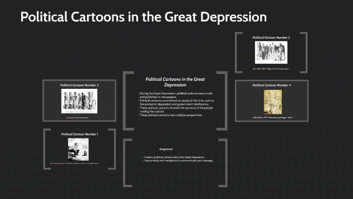Political Cartoons in the Great Depression by Darrick Ward on Prezi