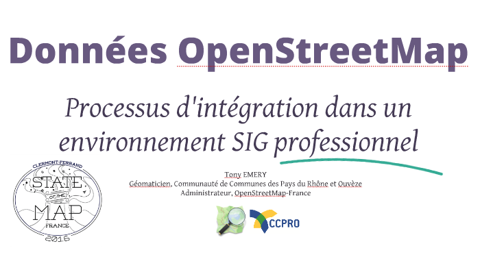 Intégration des données OSM dans un SIG by tony emery on Prezi