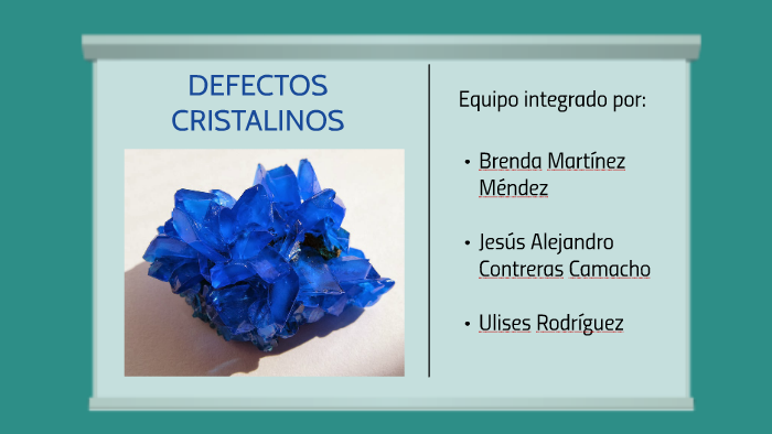 defectos cristalinos by Jesus Alejandro Contreras Camacho