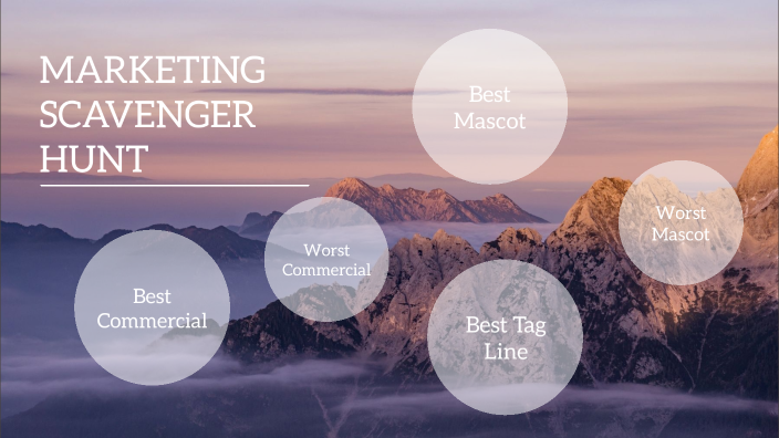 Marketing Scavenger Hunt by Deidra Cinadr on Prezi