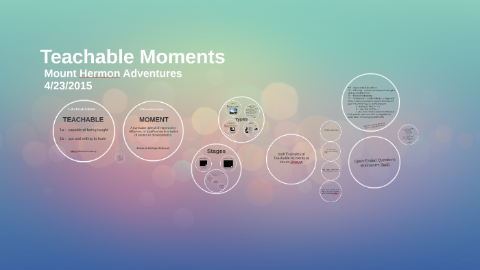 Teachable Moments by Laura Messerly on Prezi