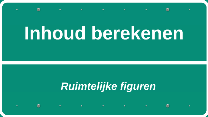 Inhoud berekenen by Demi Engels on Prezi