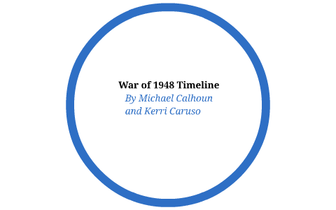 War of 1948 Timeline by Michael Calhoun on Prezi
