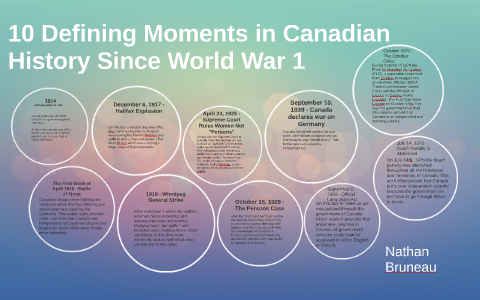 10 Defining Moments in Canadian History Since World War 1 by nathan ...