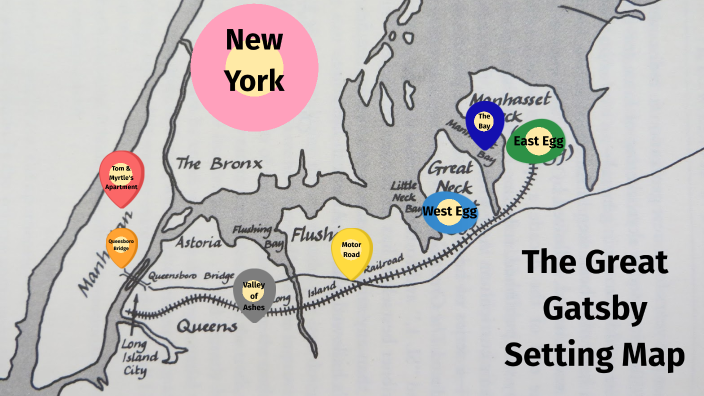 The Great Gatsby Setting Map by Katie Looney on Prezi