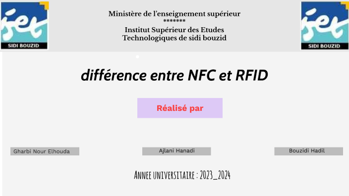 différence entre NFC et RFID by gharbi nour elhouda on Prezi