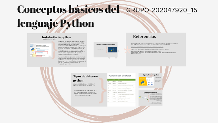 Conceptos básicos del lenguaje Python by Brayan Sc on Prezi