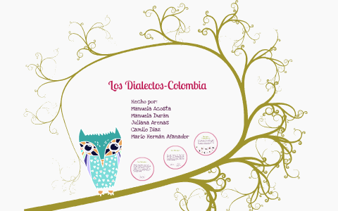Los Dialectos-Colombia by Manuela A. Chacón on Prezi