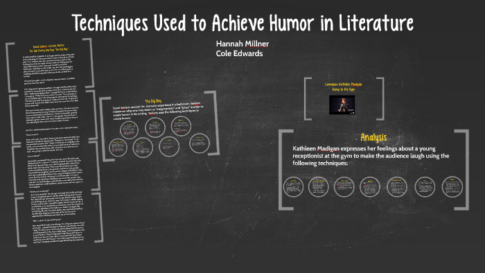Techniques Used to Achieve Humor in Literature by Cole Edwards on Prezi