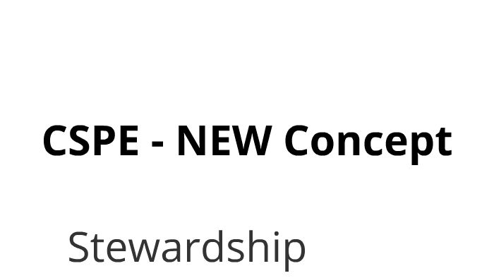 CSPE: Stewardship by R. Averill