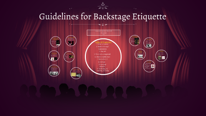 Guidelines for Backstage Etiquette by Jordan Fason on Prezi