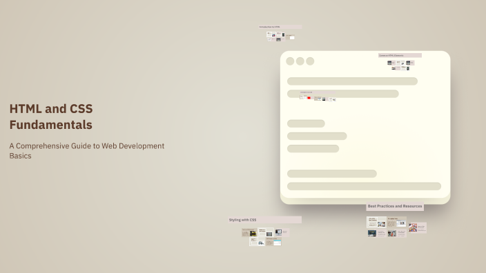 HTML and CSS Fundamentals by tatarevic on Prezi