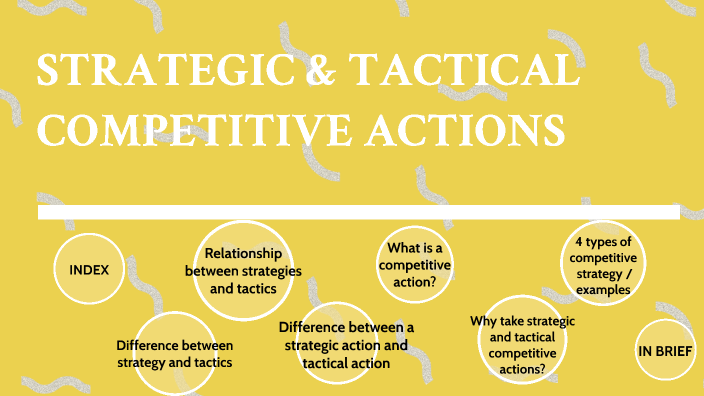 STRATEGIC & TACTICAL COMPETITIVE ACTIONS by Salma Fatine on Prezi