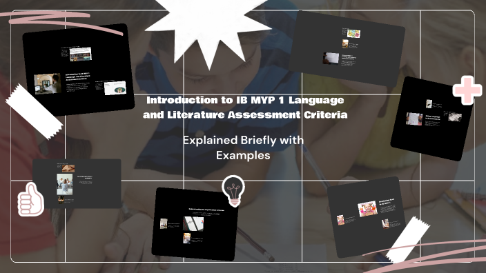 Introduction to IB MYP 1 Language and Literature Assessment Criteria by ...