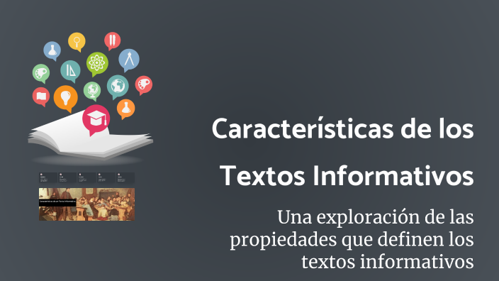 Características de los Textos Informativos by Roberto Cardeña Ojeda on ...
