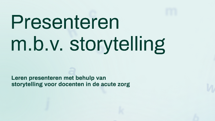 Presenteren m.b.v. storytelling by Michiel Vroon on Prezi