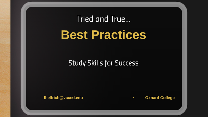 Tried and True... by Lisa Helfrich on Prezi