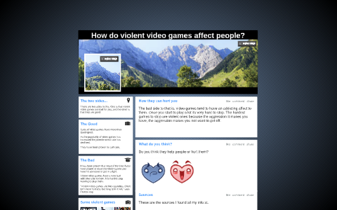 How do violent video games affect people? by Honey Boo Boo