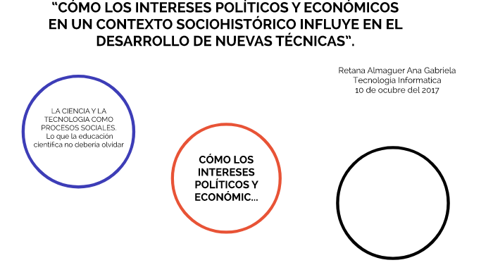 “CÓMO LOS INTERESES POLÍTICOS Y ECONÓMICOS EN UN CONTEXTO ...