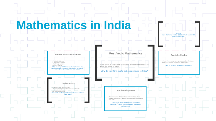 Mathematics in India by Kendall Larson on Prezi