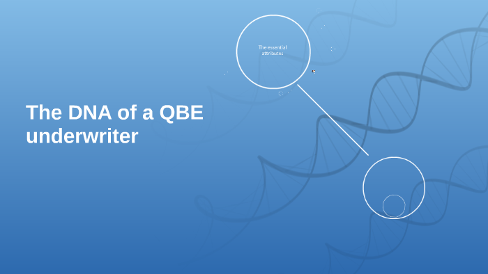 The DNA of a QBE underwriter by QBE Insurance on Prezi