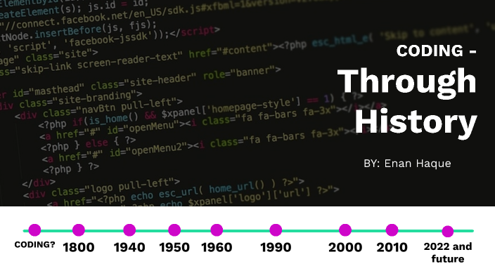 Evolution of Coding by Enan Haque on Prezi