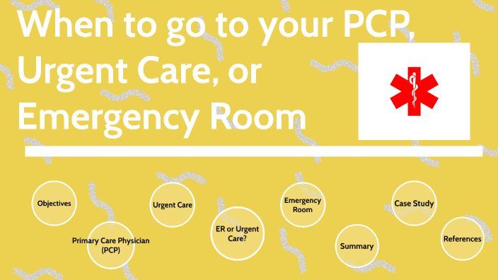 When to visit your PCP, Convenient Care, or Emergency Room by Peighton ...