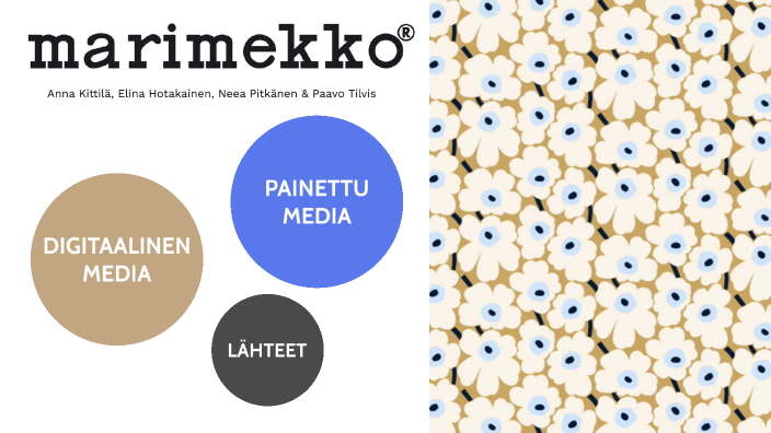 Marimekko- Ammatillinen viestintä by Anna Kittilä on Prezi