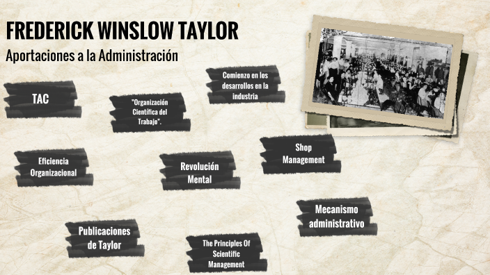 Aportaciones a la Administración de Frederick Winslow Taylor by BRENDA ...